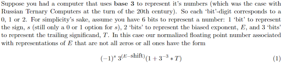Suppose you had a computer that uses base 3 to | Chegg.com