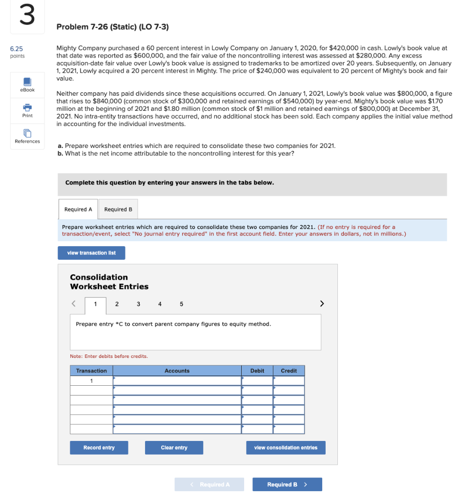 Solved Problem 7-26 (Static) (LO 7-3) Mighty Company | Chegg.com