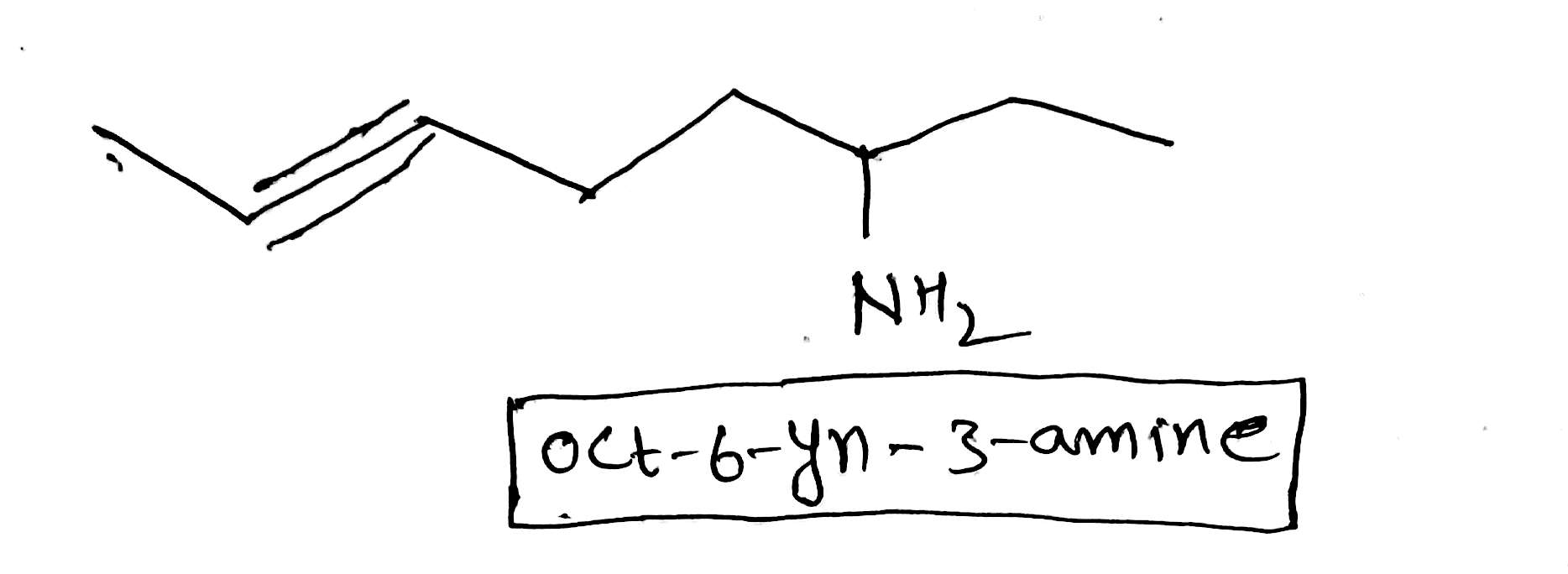 Solved Molecule name: oct-6-yn-3-amine Assignment 4: | Chegg.com