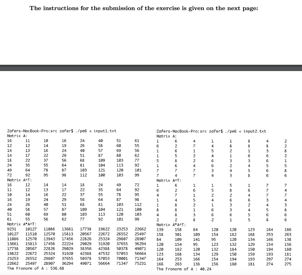 Solved In Mathematics A Matrix Plural Matrices Is A 
