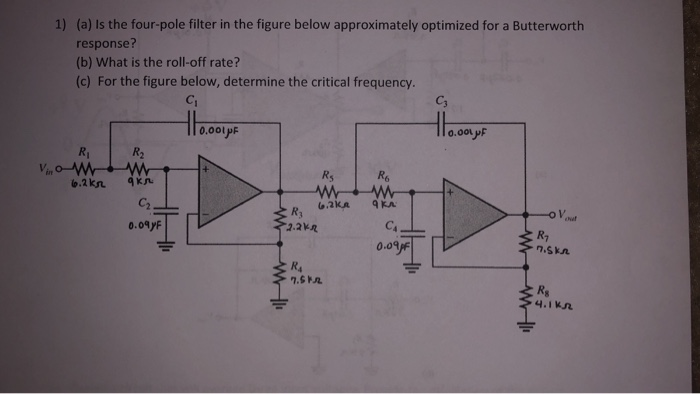 Solved (a) Is the four-pole filter in the figure below | Chegg.com