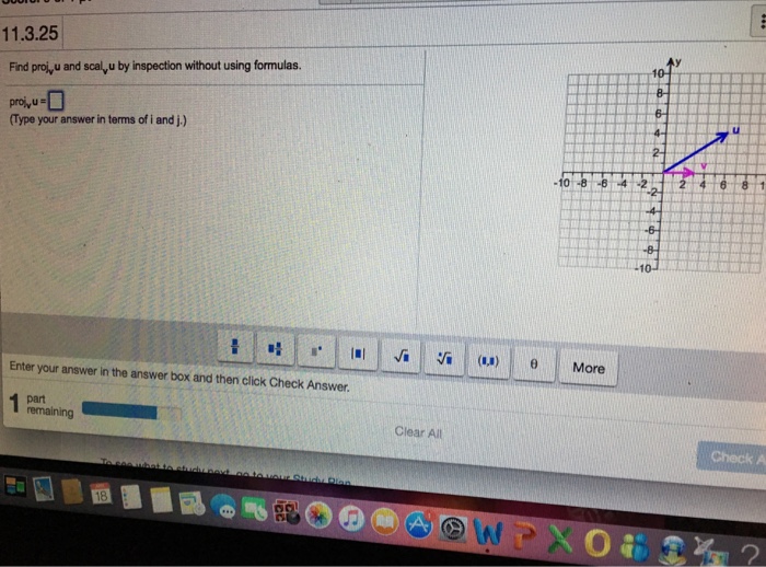 Solved Find proj_v u and scal_v u by inspection without | Chegg.com