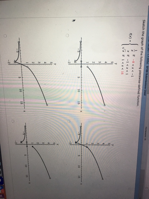 Solved Sketch the graph of the following piecewise-defined | Chegg.com