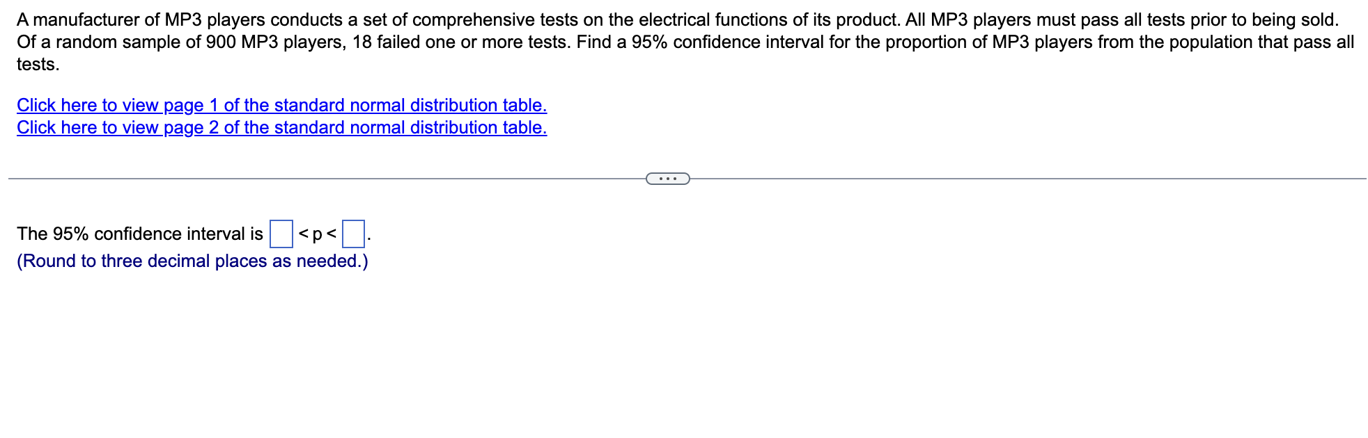 Solved A manufacturer of MP3 players conducts a set of | Chegg.com