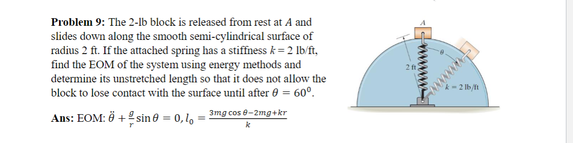 Solved Can you show how to find the equation of motion and | Chegg.com