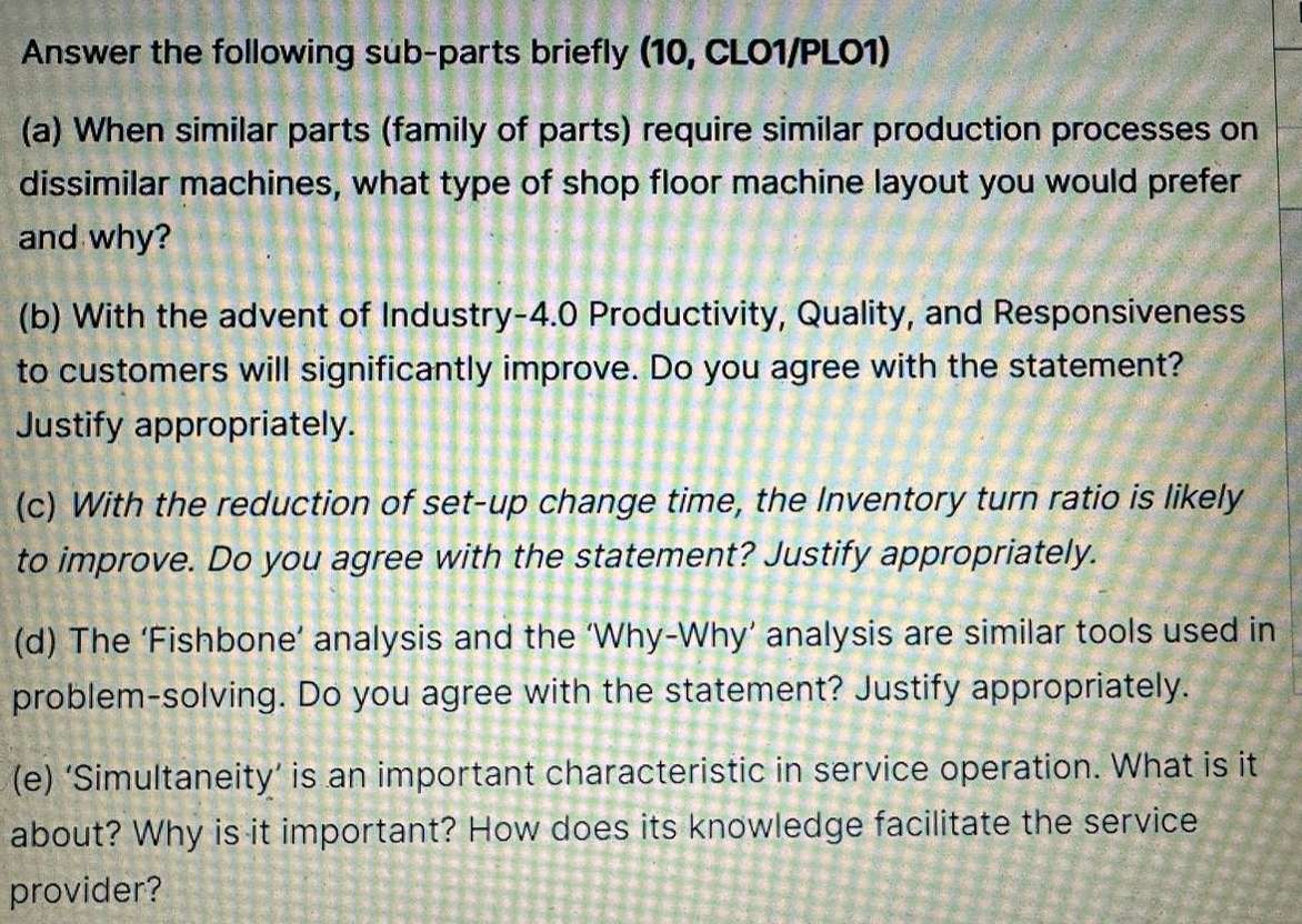 Solved Answer the following sub-parts briefly (10, | Chegg.com