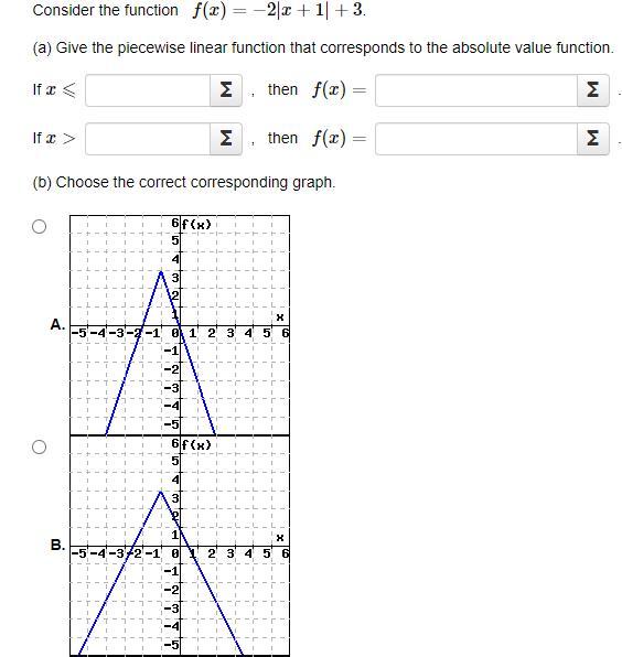 Solved Consider The Function F X −2∣x 1∣ 3 A Give The