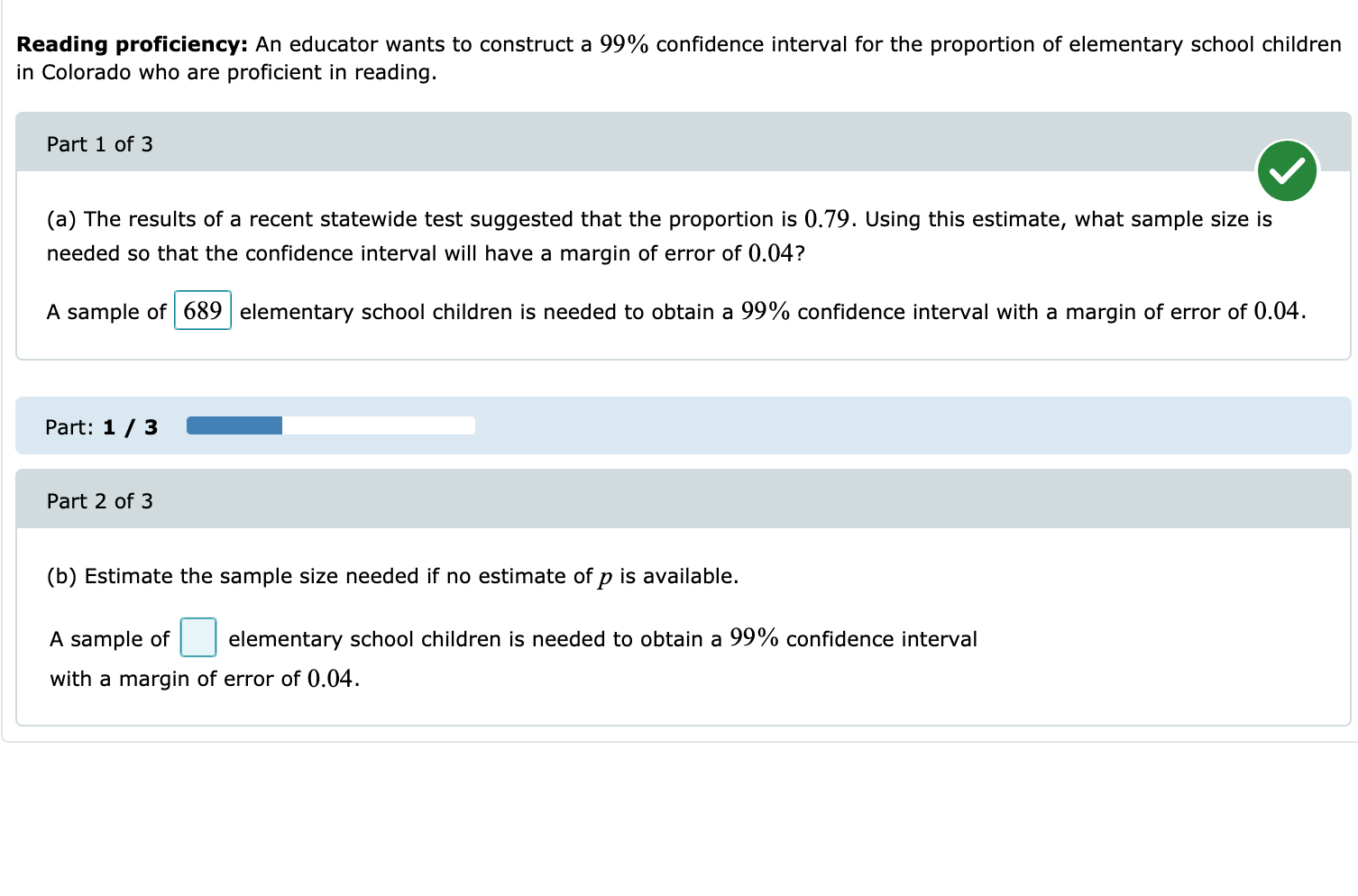 Solved Reading Proficiency An Educator Wants To Construct A Chegg