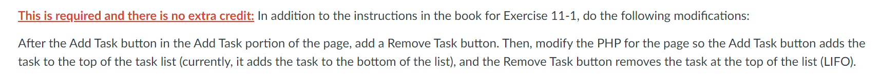 Solved Exercise 11-1 Work with the arrays of the Task List | Chegg.com