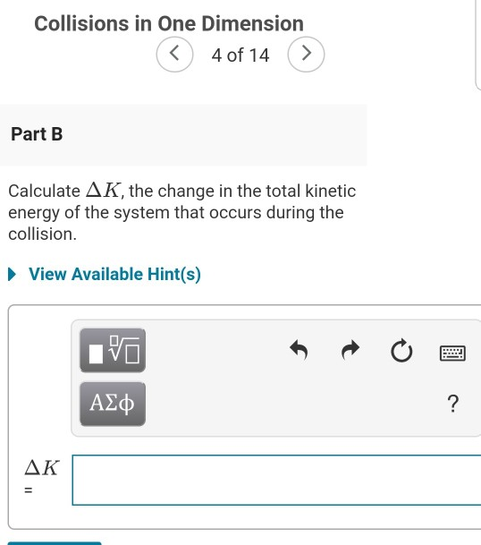 Solved Collisions in One Dimension 4 of 14 > Constants On a | Chegg.com