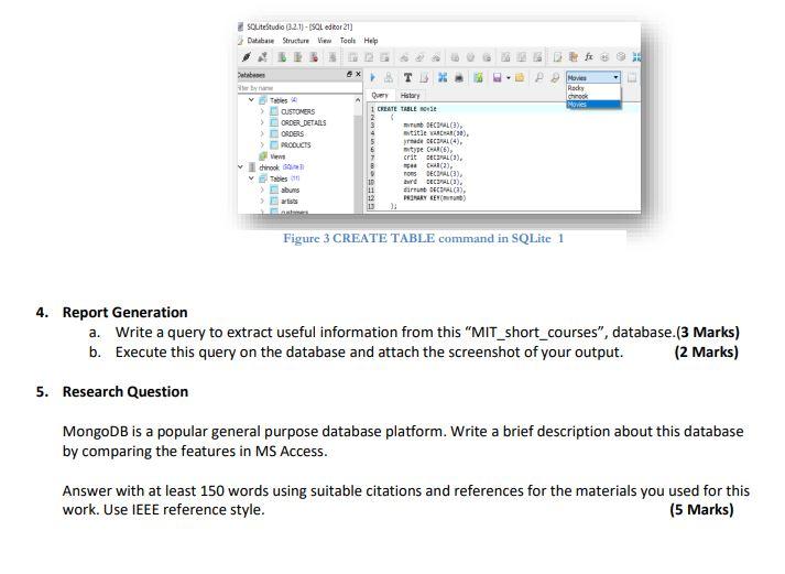 Solved 1. Database Design Assume that you are the database | Chegg.com