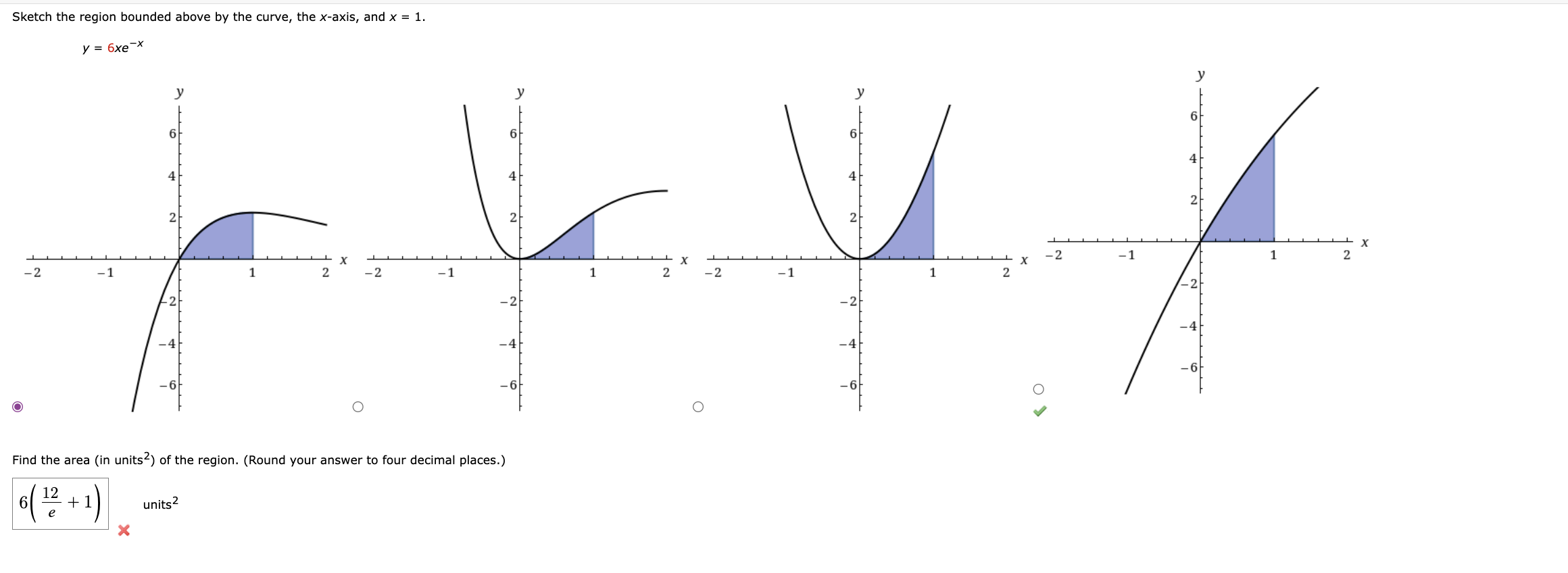 Solved Sketch the region bounded above by the curve, the | Chegg.com