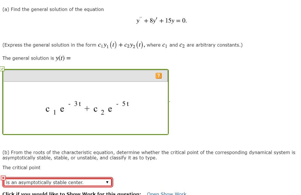 Solved The options are: unstable improper node,unstable | Chegg.com
