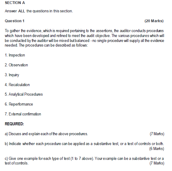 Solved Answer ALL the questions in this section. Question 1 | Chegg.com