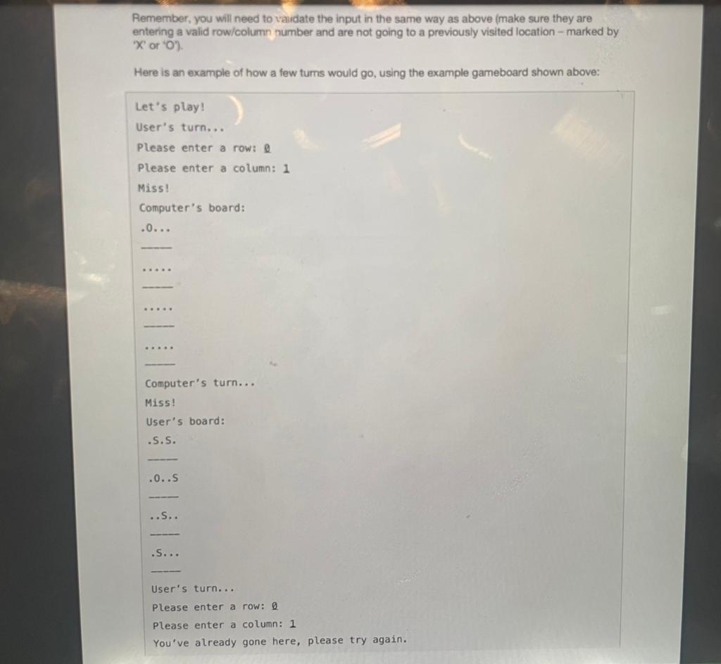 Solved Problem 2. Battleship Note that the programs you will | Chegg.com