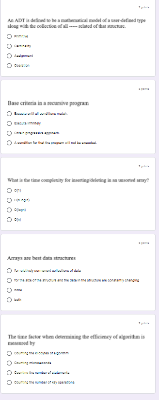 Solved You want to find the nth element of a set of numbers. | Chegg.com