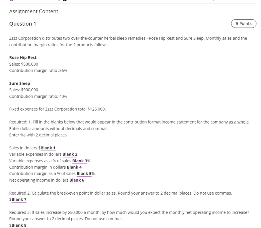 Solved Assignment ContentQuestion 1Zzzz Corporation | Chegg.com
