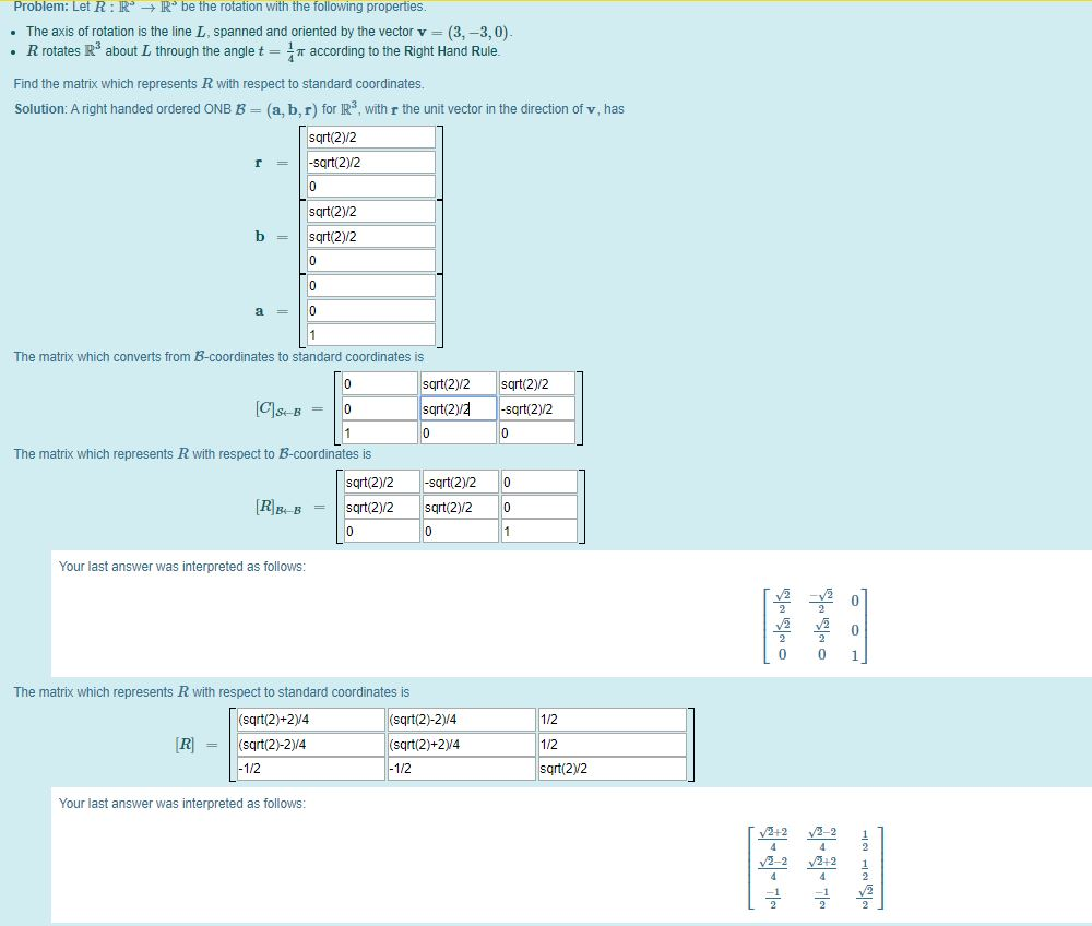 Problem: Let R:R +R be the rotation with the | Chegg.com