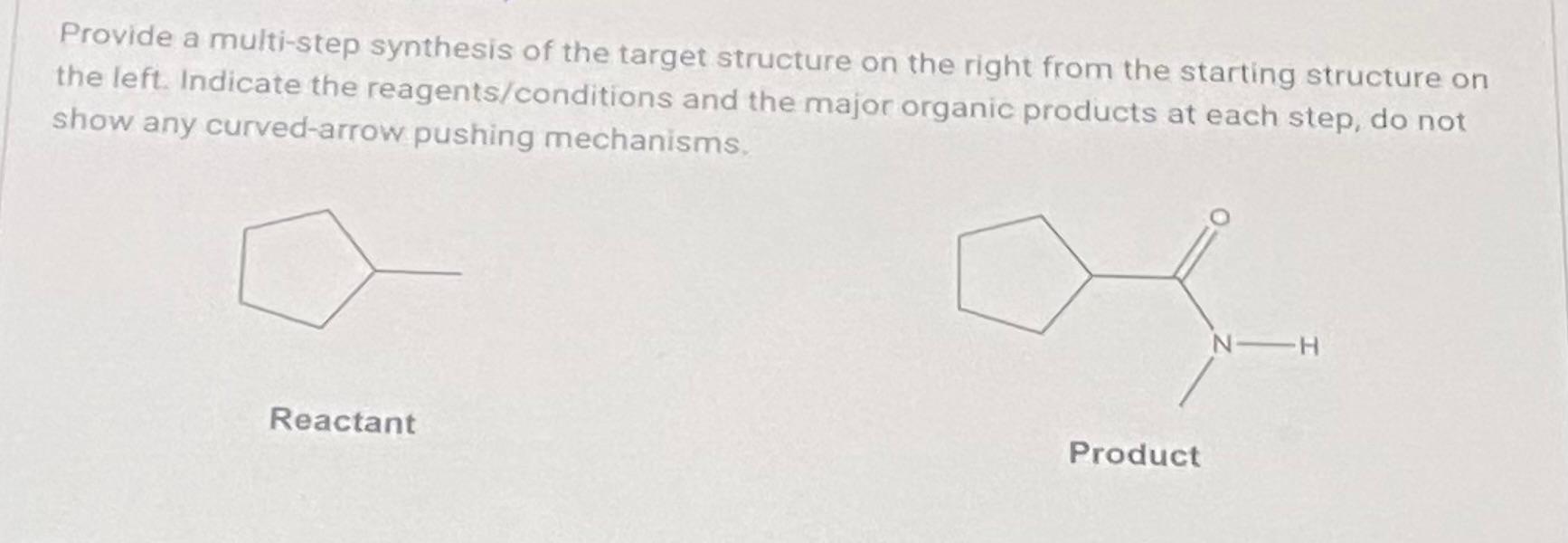 Solved Provide a multi-step synthesis of the target | Chegg.com
