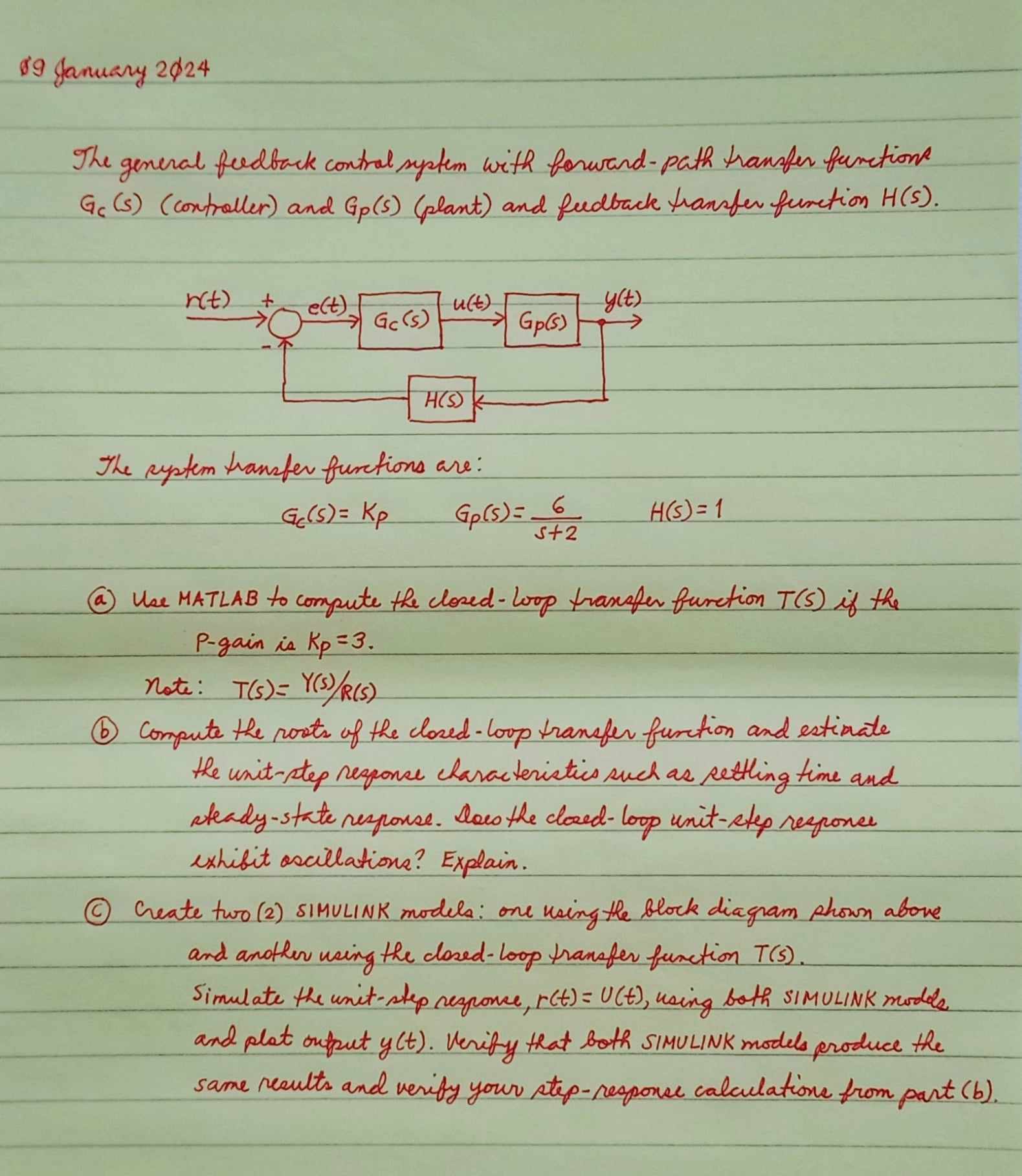 The general feedback control system with forward-path | Chegg.com