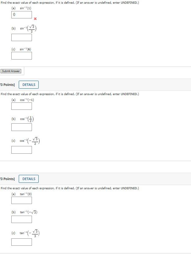 Solved Find the exact value of each expression, if it is | Chegg.com Solved Find the exact value of each expression, if it is | Chegg.com
