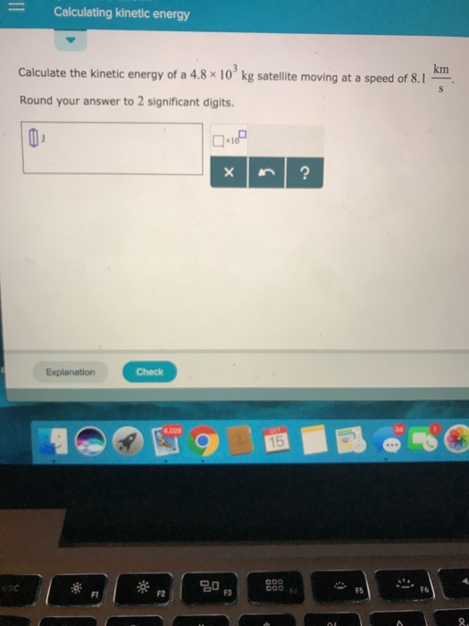 Solved Calculating kinetic energy Calculate the kinetic | Chegg.com