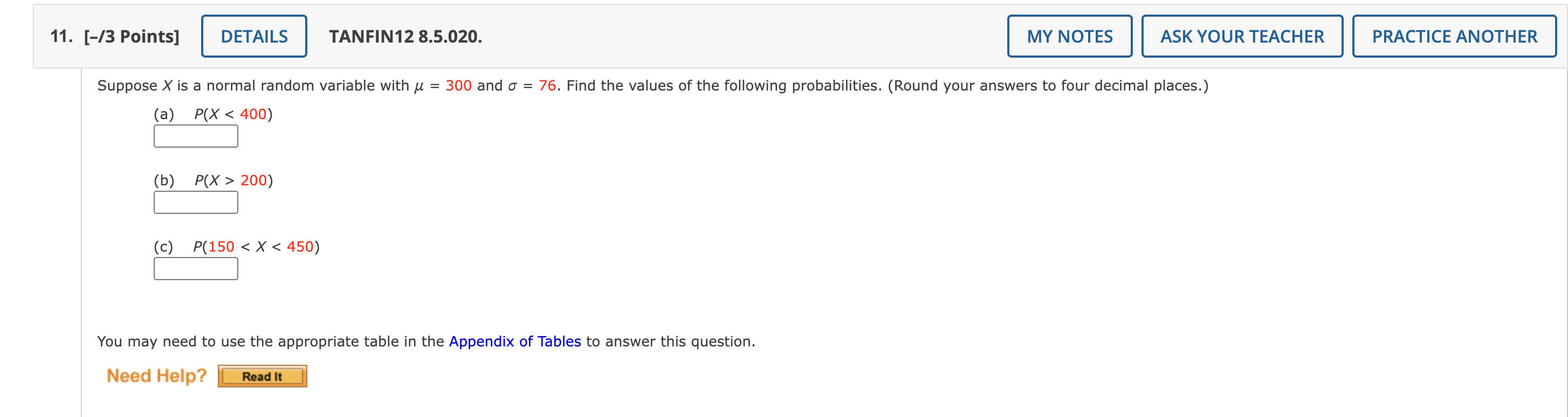 Solved Suppose X is a normal random variable with μ=300 and | Chegg.com