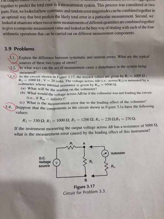 together to predict the total error in a measurement | Chegg.com