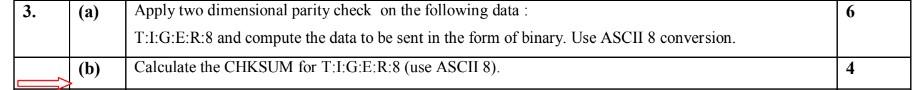 Solved 3. (a) (b) Apply two dimensional parity check on the | Chegg.com