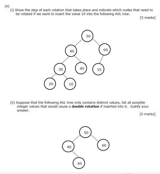 Solved (e) (1) Show the step of each rotation that takes | Chegg.com