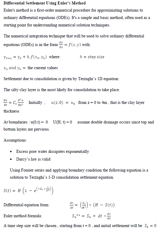 Solved Analyse the differential settlement of ﻿the clay | Chegg.com