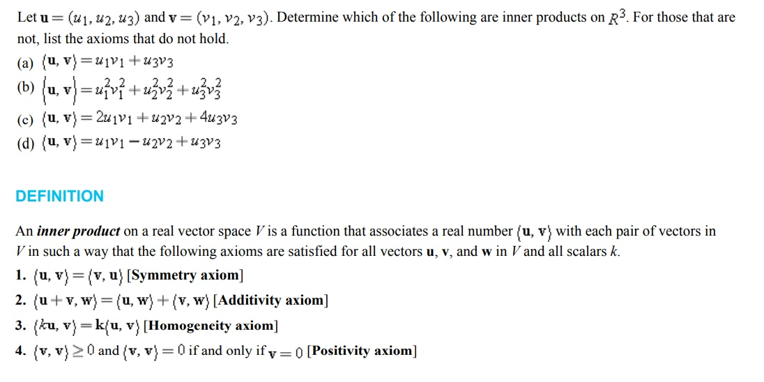 Solved Let u=(41, 42, uz) and y=(V1, V2, V3). Determine | Chegg.com