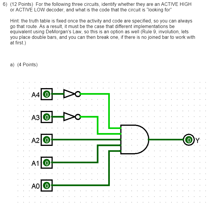 Solved 6) (12 Points) For the following three circuits, | Chegg.com