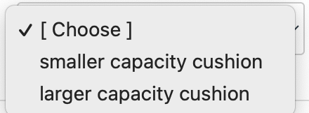 Solved Match the description to the desired capacity cushion | Chegg.com