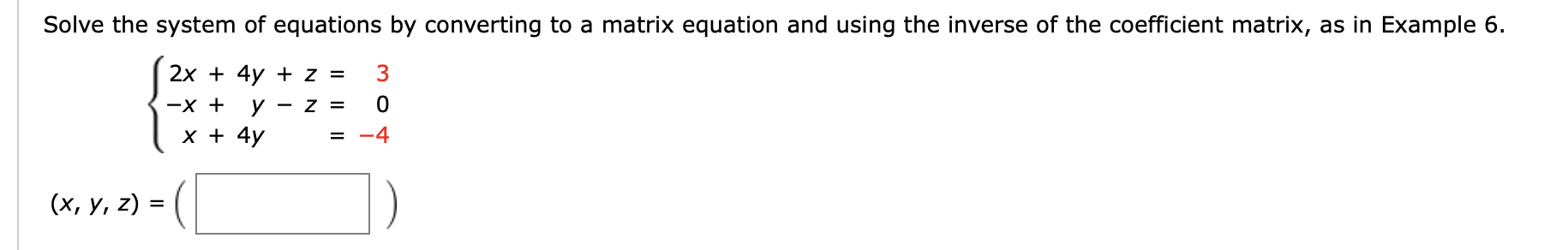 Solved Solve the system of equations by converting to a | Chegg.com