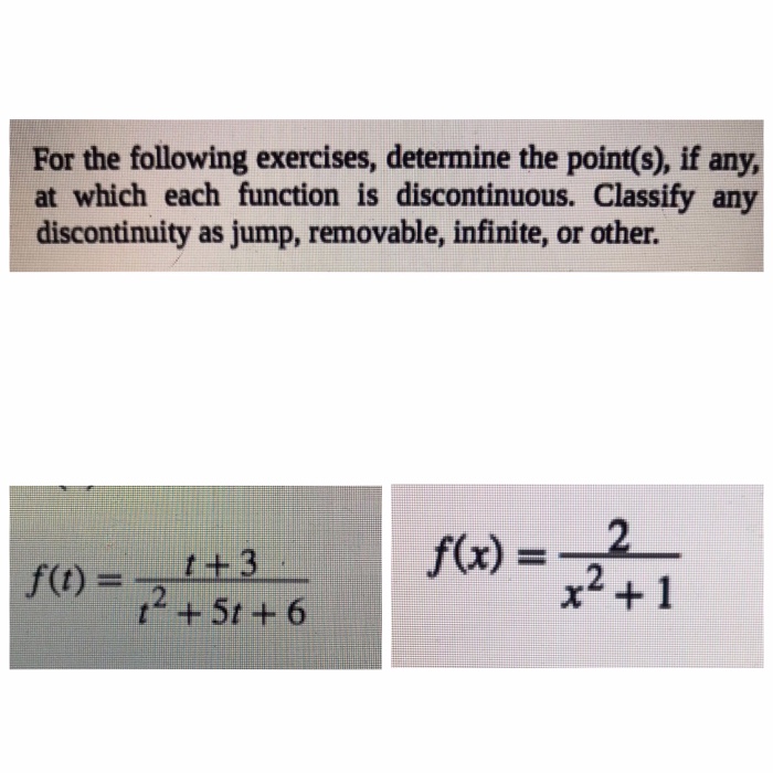 Solved For the following exercises, determine the point(s), | Chegg.com