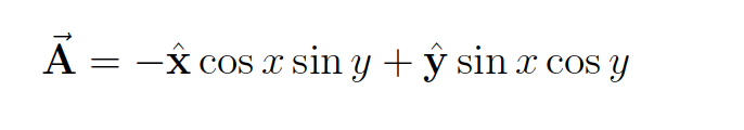 Solved Ā = A = COS -Ñ cos x sin y +ý sin x cos y | Chegg.com