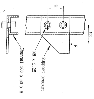 Solved The support bracket shown in the diagram below is | Chegg.com