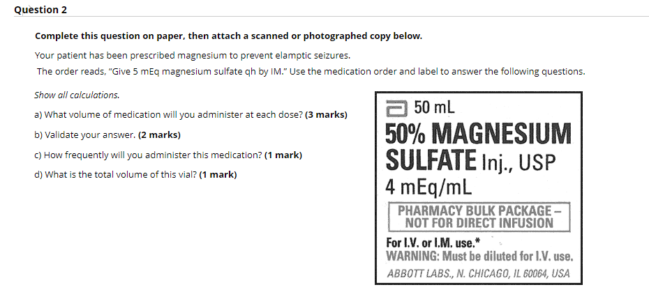 Solved Complete this question on paper, then attach a | Chegg.com