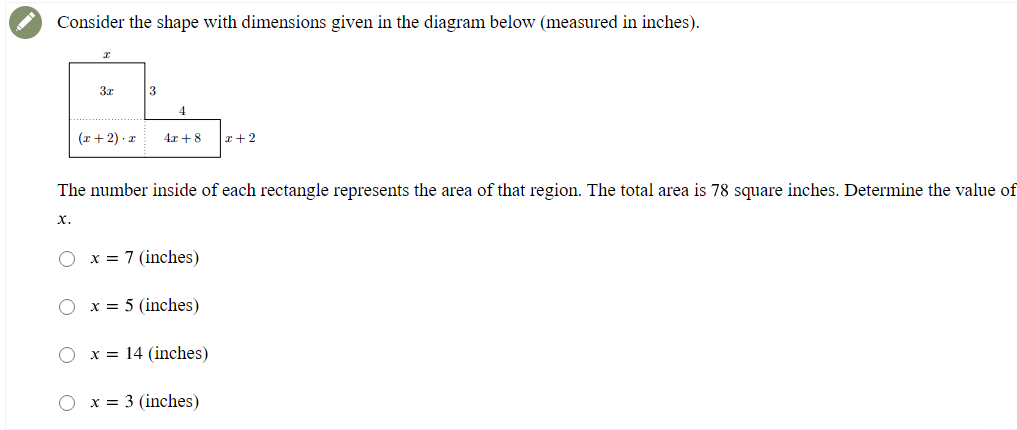 Solved Consider the shape with dimensions given in the | Chegg.com