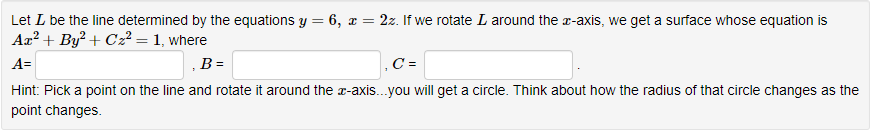 Solved Let L be the line determined by the equations | Chegg.com