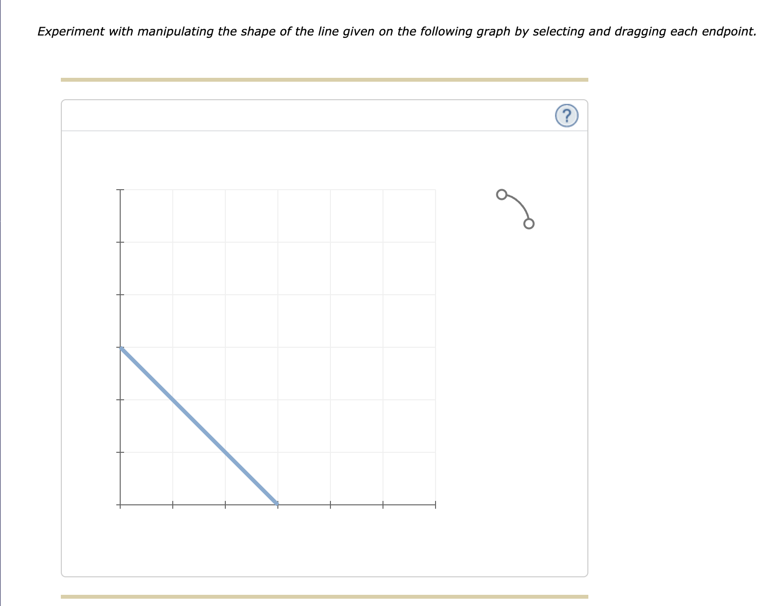 Solved Experiment with manipulating the shape of the line | Chegg.com Solved Experiment with manipulating the shape of the line | Chegg.com