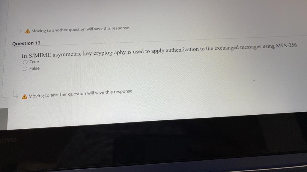 Solved In S/MIME the concept of detached signatures is | Chegg.com