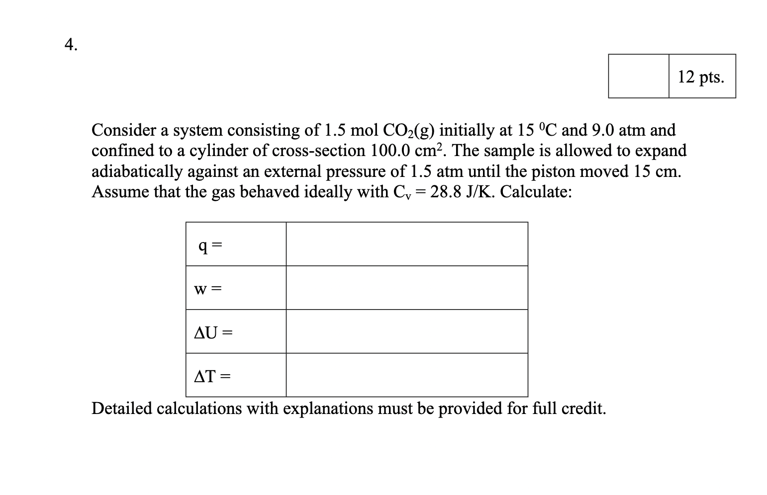 Solved Consider a system consisting of 1.5 molCO2( g) | Chegg.com