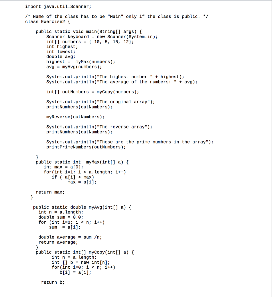 Solved import java.util.Scanner; /* Name of the class has to | Chegg.com