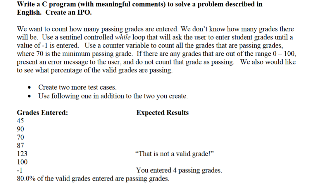 Solved Write a C program (with meaningful comments) to solve | Chegg.com