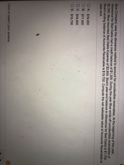 Solved Company uses the allowance method to account for | Chegg.com