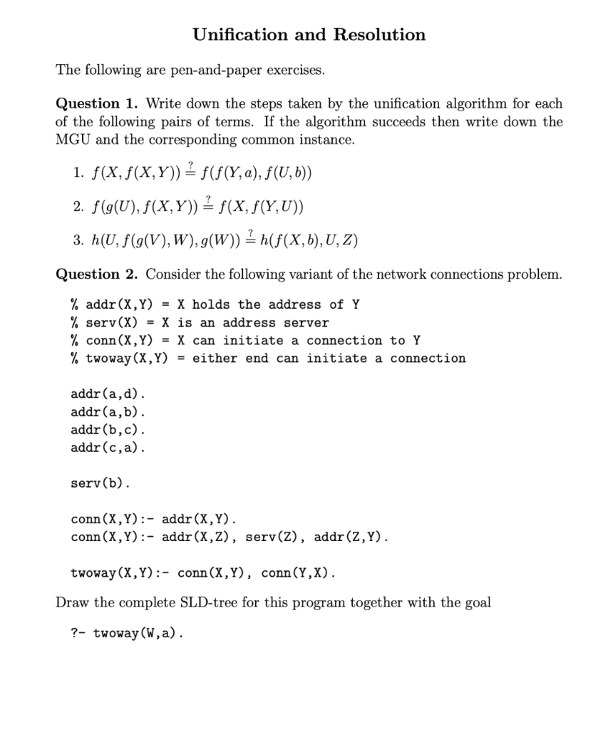 Solved Question 1. Write down the steps taken by the | Chegg.com