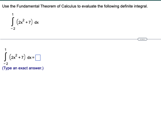 Solved Use the Fundamental Theorem of Calculus to evaluate | Chegg.com
