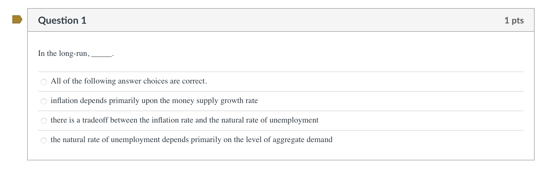 Solved In the long-run, All of the following answer choices | Chegg.com